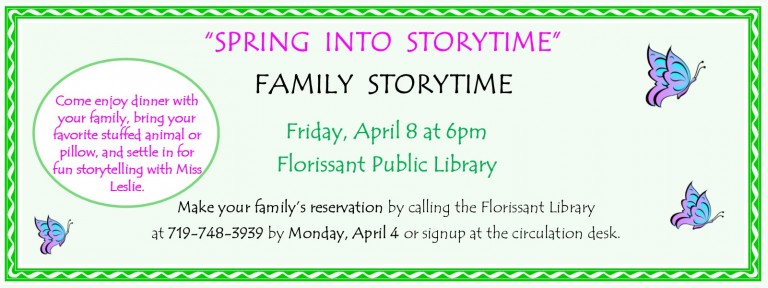 Spring into Storytime Banner – Rampart Library District